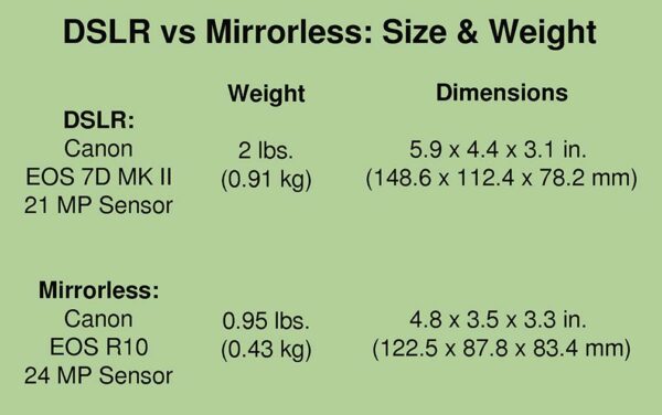 Mirrorless vs DSLR Cameras: Which One is Best for You?